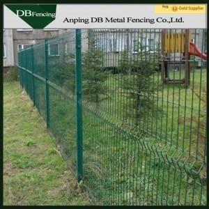 China Durable Powder Coated Welded Wire Garden Fencing High Security Green Color for sale