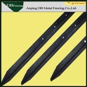 China Carbon Steel Star Picket Fence Posts , Hot Dipped Galvanized Y Post Easily Assembled for sale
