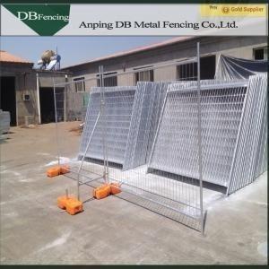 China Movable Hot Dipped Galvanized Steel Temporary Fencing / Portable Construction Fence for sale