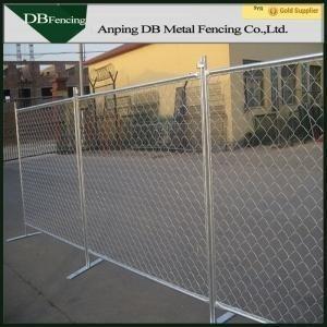 China Outdoor Chain Link Movable Fence Panels , Temporary Safety Barrier Fencing for sale