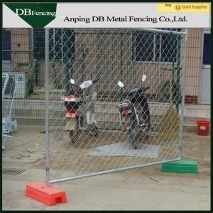 China Chain Link Mesh Temporary Construction Fence Panels Low Carbon Steel Material for sale