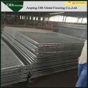 China Removable Temporary Chain Link Fence Panels 6x12 Foot With Cross Brace for sale
