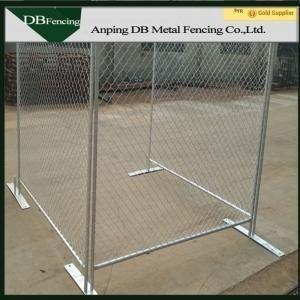 China Security Construction Site Chain Link Fence Hot Dipped Galvanized Treatment for sale