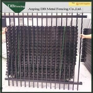 China Galvanized Wrought Iron Garden Fence Panels Decorative Security Fence Anti Climb for sale