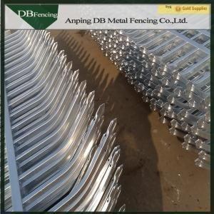 China Protective / Decorative Steel Picket Fence Wrought Iron Metal Fence Panels for sale