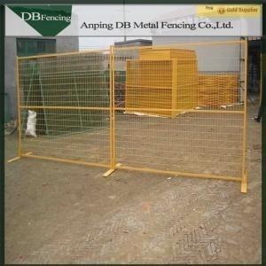 China Steel Building Site Security Fencing , Powder Coated Portable Metal Fence Panels for sale