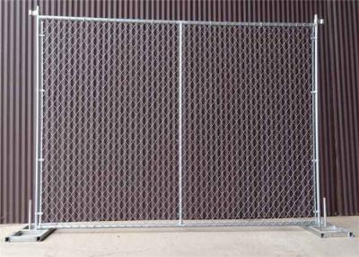 China Temporary Portable Chain Link Fence Panels 6ft X 12ft Hot Dipped Galvanized Finish for sale
