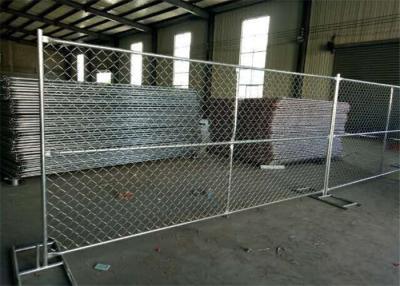 China 6 Foot / 10 Foot / 12 Foot Temporary Chain Link Fence Low Carbon Steel Q235 Material for sale