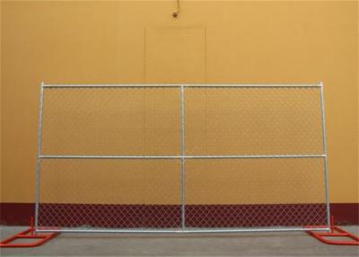 China Anti Rust Freestanding Chain Link Fence Panels , Chain Link Construction Fence 6ft Height for sale