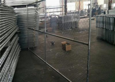 China Vinyl Coated Temporary Chain Link Fence Galvanized Wire 50x50mm Mesh Size for sale