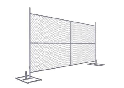 China Construction Temporary Chain Link Fence Panels 6ft X 12ft , 6ft X 10ft O.D. 1-1/4