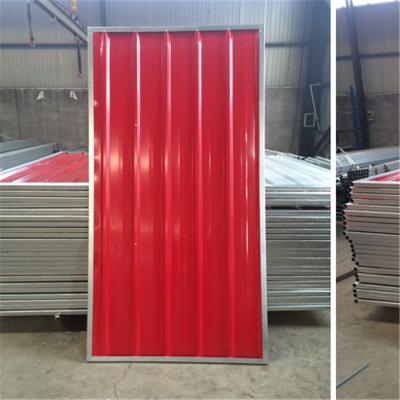 China Blue White Red Color Steel Temporary Hoarding Panels 2.0m * 2.1m For Australia for sale