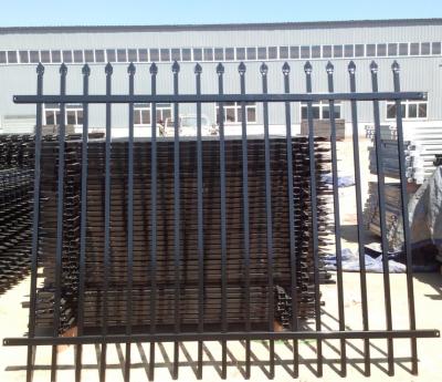 China 2100mm * 2400mm Steel Picket Fence , Ornate Metal Fencing Commercial Use for sale