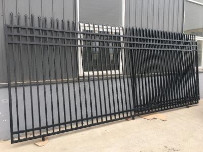 China Safety 2.1m Height Steel Picket Fence , Ornamental Steel Fencing Long Life for sale