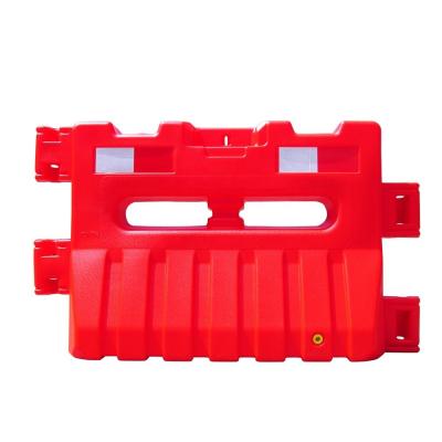 China HDPE Material 900mm Height Water Filled Jersey Barriers Red White Color for sale