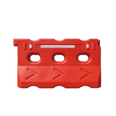 China PE Plastic Traffic Water Filled Barrier Wall Use In Highway And Roads for sale