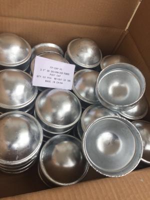 China Galvanised Or Galvabond Steel Welded Wire Fence Round Post Cap 80nb And 150nb for sale