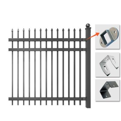 China 1200mm 1800mm Height Spear Top Tubular Picket Fence for sale