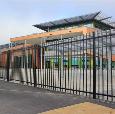 China Residential Galvanized Tubular Steel Garrison Fence for sale