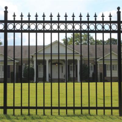 China Top Lattice Garden Steel Powder Coated Garrison Fence for sale