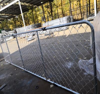 China Frame Pipe 32x2mm Cattle Galvanized Chain Link Fence Gate for sale