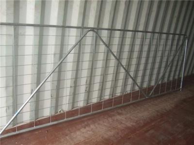 China HDG 42 Microns Iron Galvanized 16ft Wire Mesh Fence Gate for sale