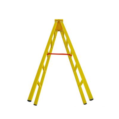 China Pultrusion Lightweight Fiberglass FRP Straight Ladder for sale