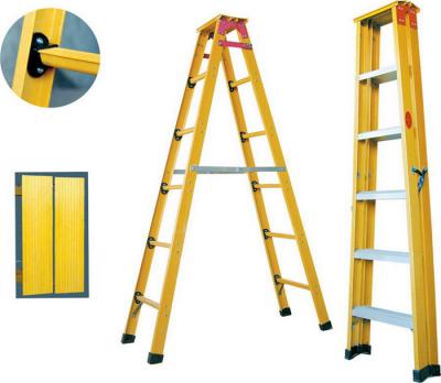 China Load 500kg Anti Slip FRP GRP Fiberglass Ladder Profile for sale