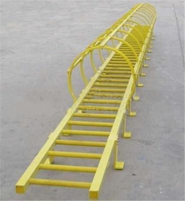 China Gear Tube Flame Retardant Fiberglass FRP GRP Ladder Profile for sale