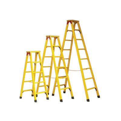 China Folding Insulation Fiberglass Reinforced 11 Step Frp Ladder for sale