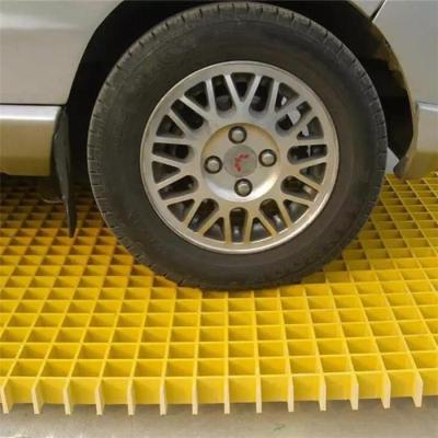 China 1007x3007 Molded Reinforced Floor Fiberglass Grating Panels for sale