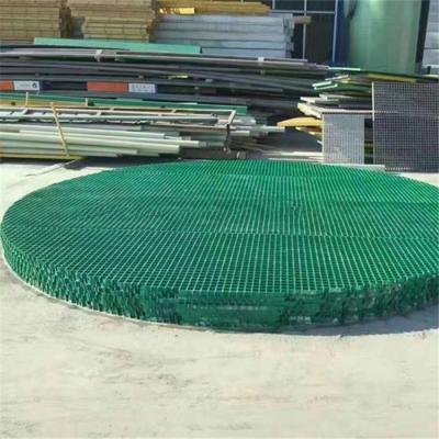 China Reinforced FRP UV Resistant Non Slip Drain Cover Grating for sale