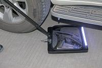 China GP-911 Round Security Car Inspection Mirror , Under Vehicle Mirror 27cm x 34CM with LED Light for sale