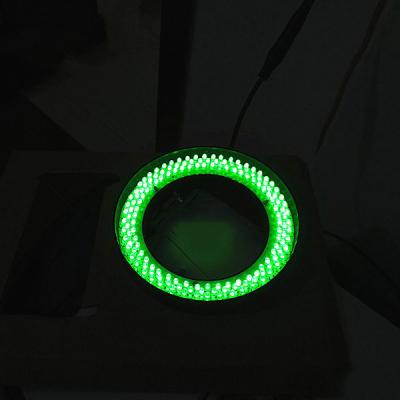 China Green lightness microscope ring led light 520nm wave length bigger diameter ring lamp for sale
