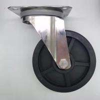 China Stainless Steel Swivel Castor Wheels 150mm Heavy Duty 450kg Load Capacity 230°C Heat Resistant for sale
