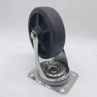 China Stainless Steel Swivel Castor Wheels 150mm Heavy Duty 450kg Load Capacity 230°C Heat Resistant for sale