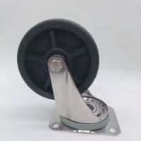 China Stainless Steel Swivel Castor Wheels 150mm Heavy Duty 450kg Load Capacity 230°C Heat Resistant for sale