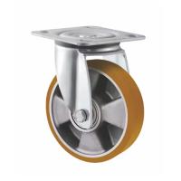 China 5 Inch 6 Inch 8 Inch Heavy Duty Swivel Casters with Aluminum Core PU Wheels - 360-480 kg Load Capacity for sale