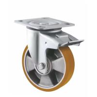 China 5 Inch 6 Inch 8 Inch Heavy Duty Swivel Casters with Aluminum Core PU Wheels - 360-480 kg Load Capacity for sale