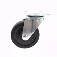 China Black 3 Inch 75mm Rubber Caster Wheels - Light Duty 80-1000kg Load Capacity for Furniture and Equipment for sale