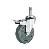 China 3-5 Inch Industrial Casters with 100kg Load Capacity - PU Swivel Wheels for Office & Medical Equipment for sale