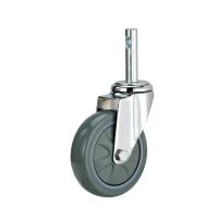 China 3-5 Inch Industrial Casters with 100kg Load Capacity - PU Swivel Wheels for Office & Medical Equipment for sale