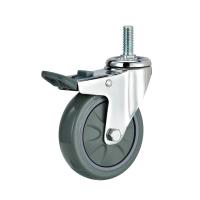 China 3-5 Inch Industrial Casters with 100kg Load Capacity - PU Swivel Wheels for Office & Medical Equipment for sale