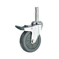 China 3-5 Inch Industrial Casters with 100kg Load Capacity - PU Swivel Wheels for Office & Medical Equipment for sale