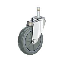 China 3-5 Inch Industrial Casters with 100kg Load Capacity - PU Swivel Wheels for Office & Medical Equipment for sale