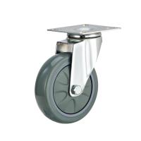 China 3-5 Inch Industrial Casters with 100kg Load Capacity - PU Swivel Wheels for Office & Medical Equipment for sale