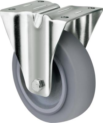 China TPR Elastic Thermoplastic Rubber Casters 4-8 Inch with 80 Shore A Hardness and 120-250kg Load Capacity for sale