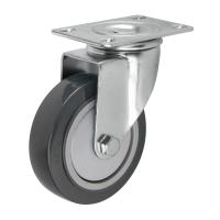 China Wear Resistant PU Industrial Casters 75-125mm Diameter with 90-130kg Load Capacity for Equipment Mobility for sale
