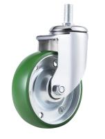 China Industrial Steel Caster Wheels with Polyurethane Tread - 100-150mm Diameter, 200-300kg Load Capacity for sale