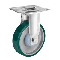 China Aluminum Polyurethane Caster Wheels with Double Ball Bearings - 100mm/125mm Size Options, 200-230kg Load Capacity for sale